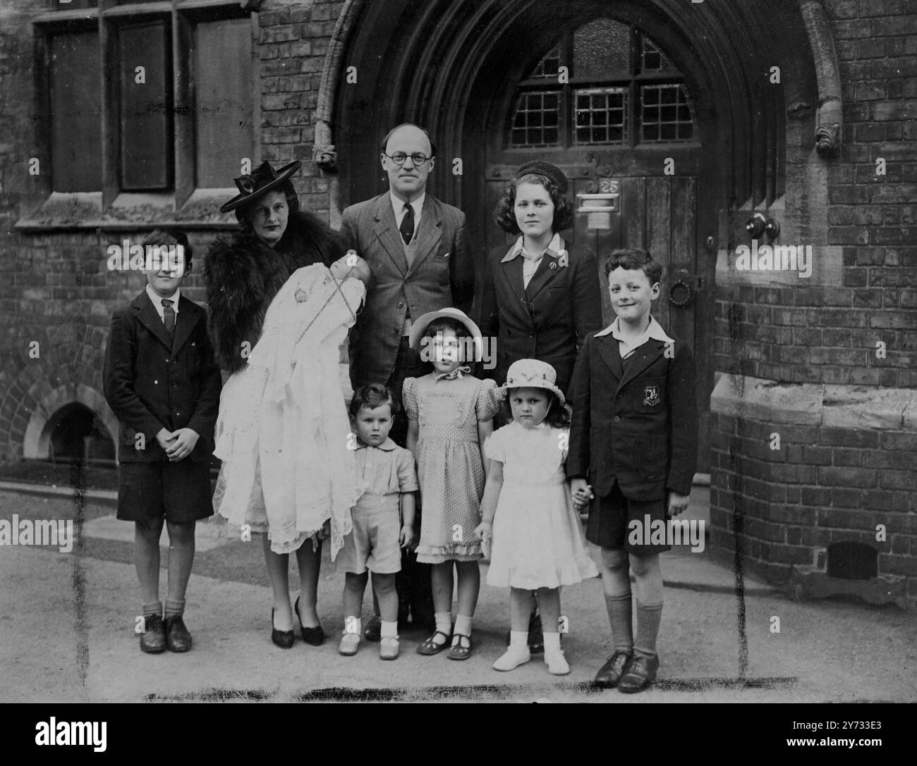 Lord and Lady Pakenham photographed with their family at the recent ...