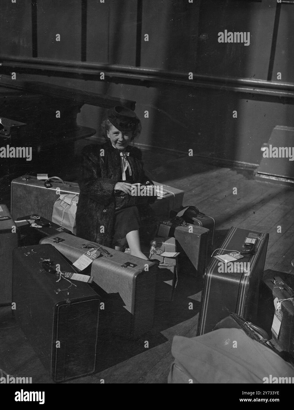 Among the arrivals at Southampton, on Good Friday, in the US liner ...