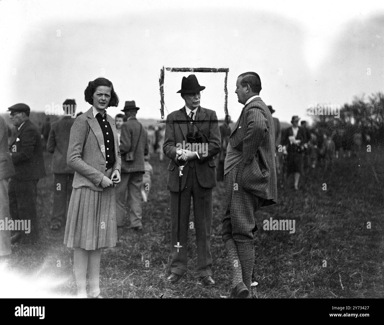 Lady Rosemary Spencer Churchill (left), Col. C. Ponsonby and the Duke ...