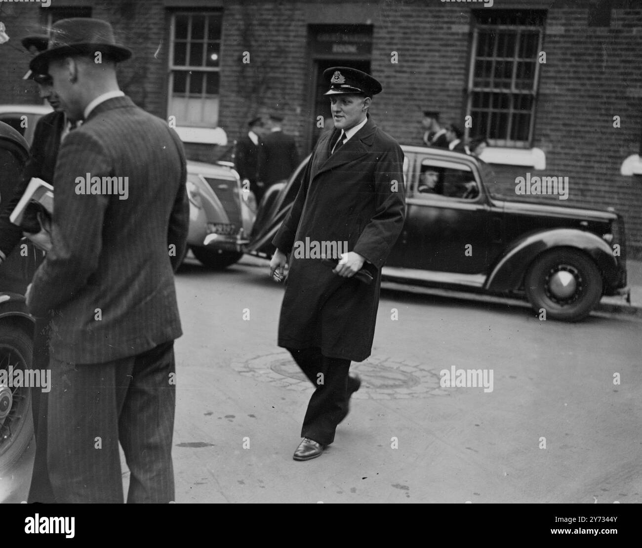 The captain of the "Oswald", Lt. Cmdr David Alexander Frazer faces a ...