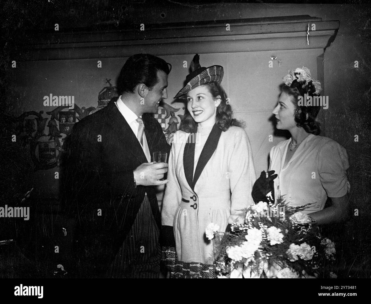 Miss Jean Kent the British film was married at at St Georges Church ...