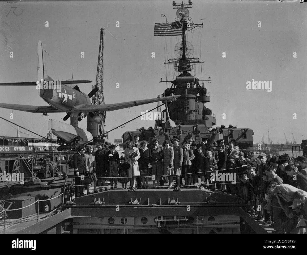 The three United States Navy ship which arrived at Southampton from ...