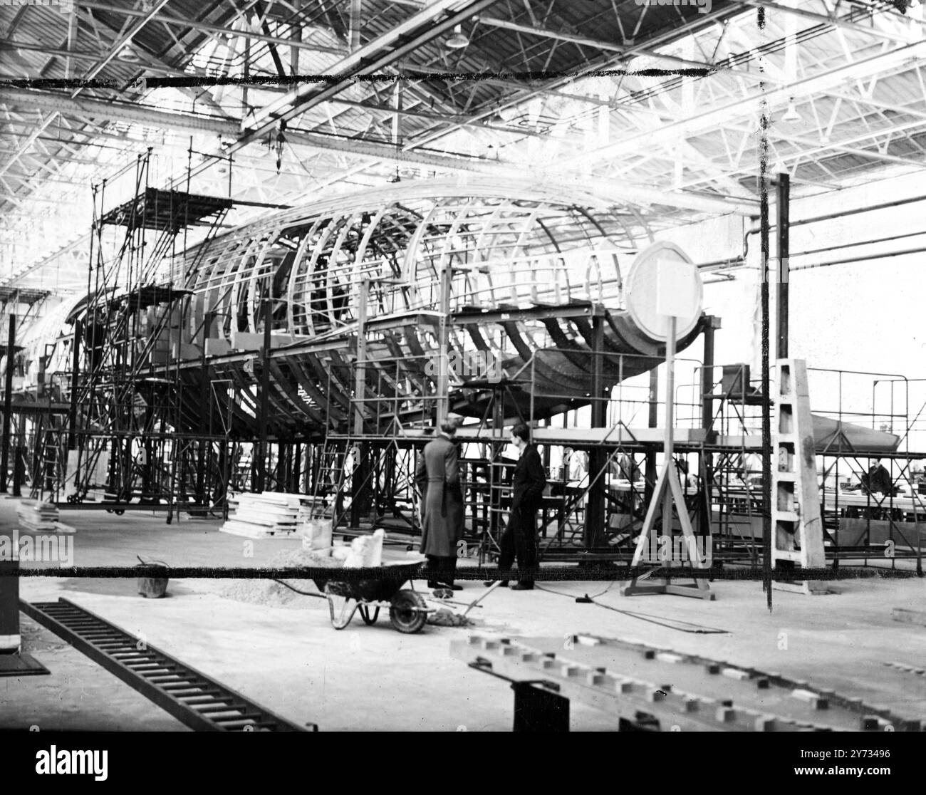 The prototype Brabazon , the world's biggest airline, is taking shape ...