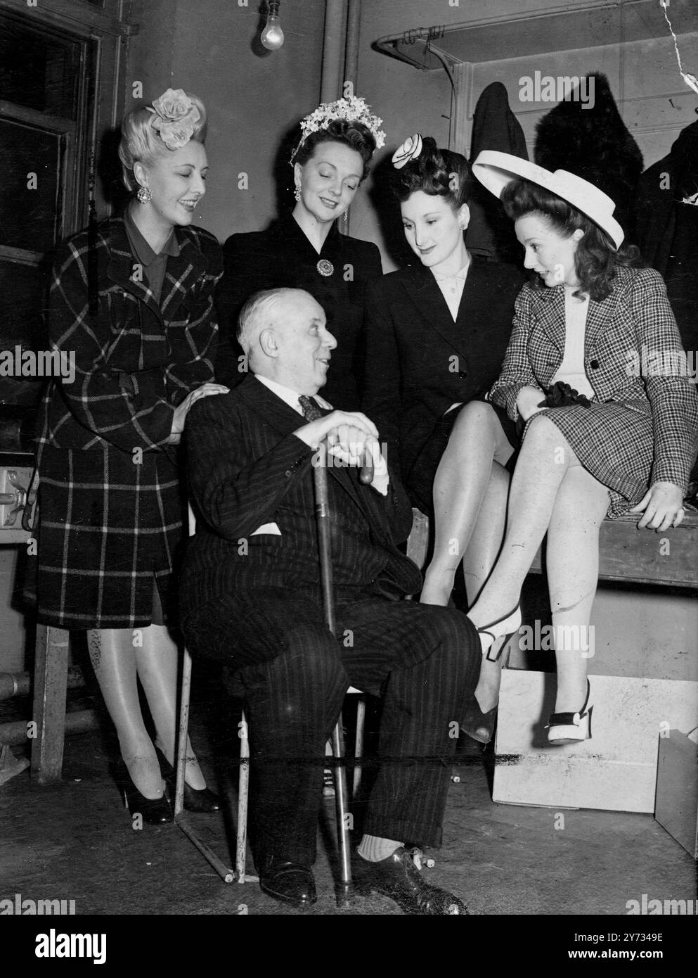 Mr Charles B Cochran pictured with some of his team, has recruited a ...