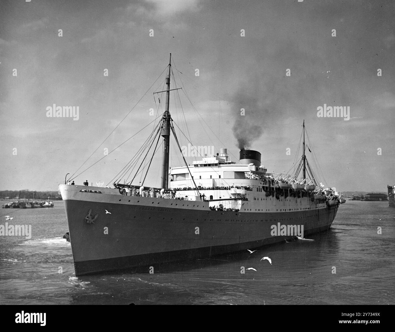 The men who refused to sail in the troopship SS Corfu embarked from ...