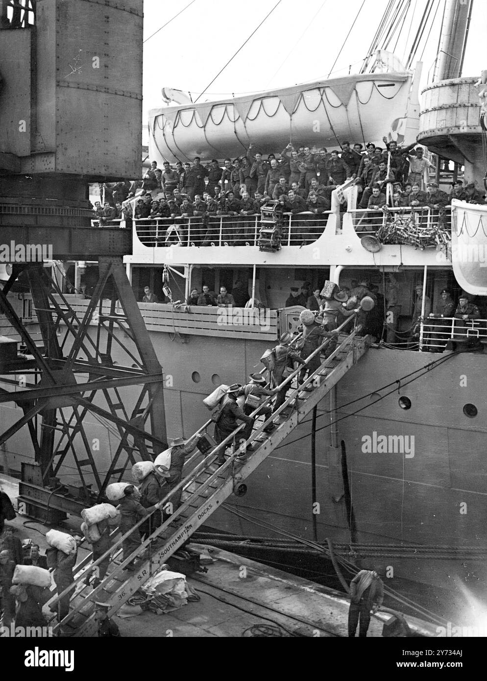 The men who refused to sail in the troopship SS Corfu embarked from ...