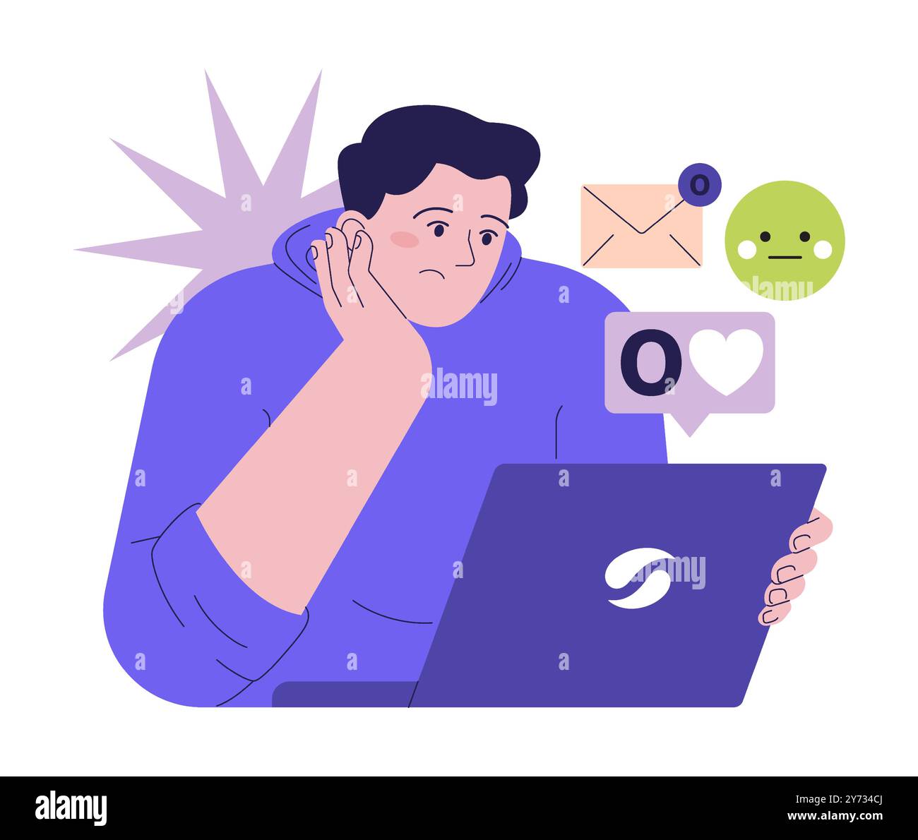 Negative aspect and bad impact of social media. Psychological effect of social networks on ...