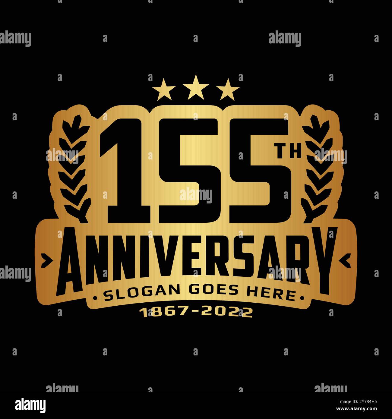 155 years logo hi-res stock photography and images - Alamy