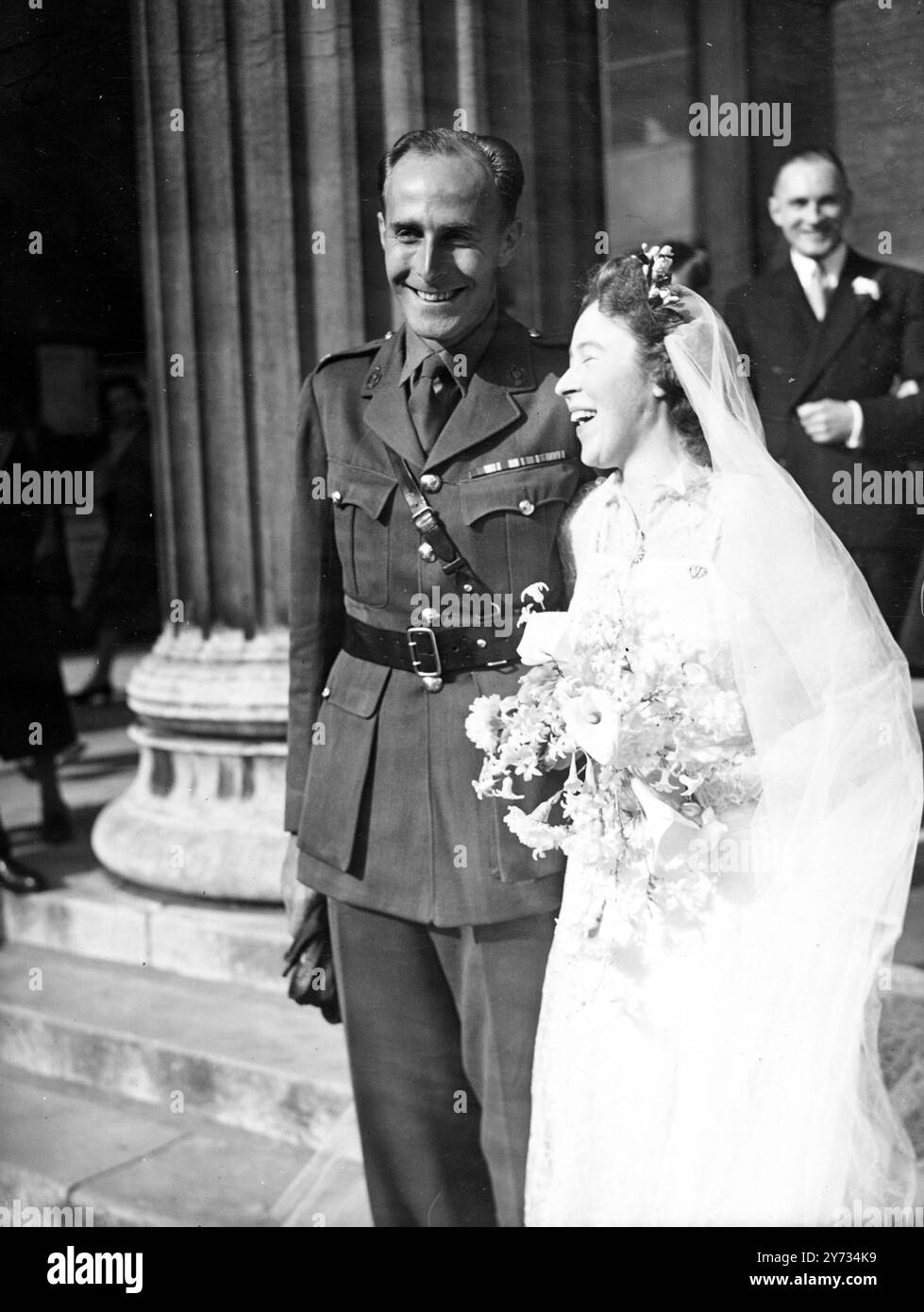 Maj Geoffrey David Hall, Royal Armoured Corps was married to Miss Betty ...