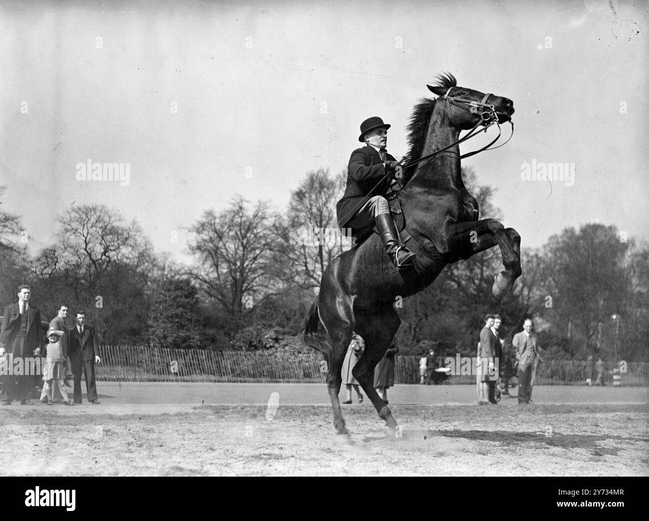 The spring sunshine brought out this display of high spirits in London ...