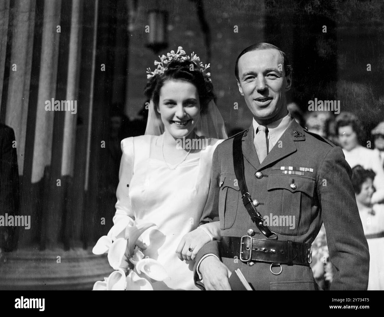 In the spring sunshine Lieut Colonel Jack Price was married to Miss ...
