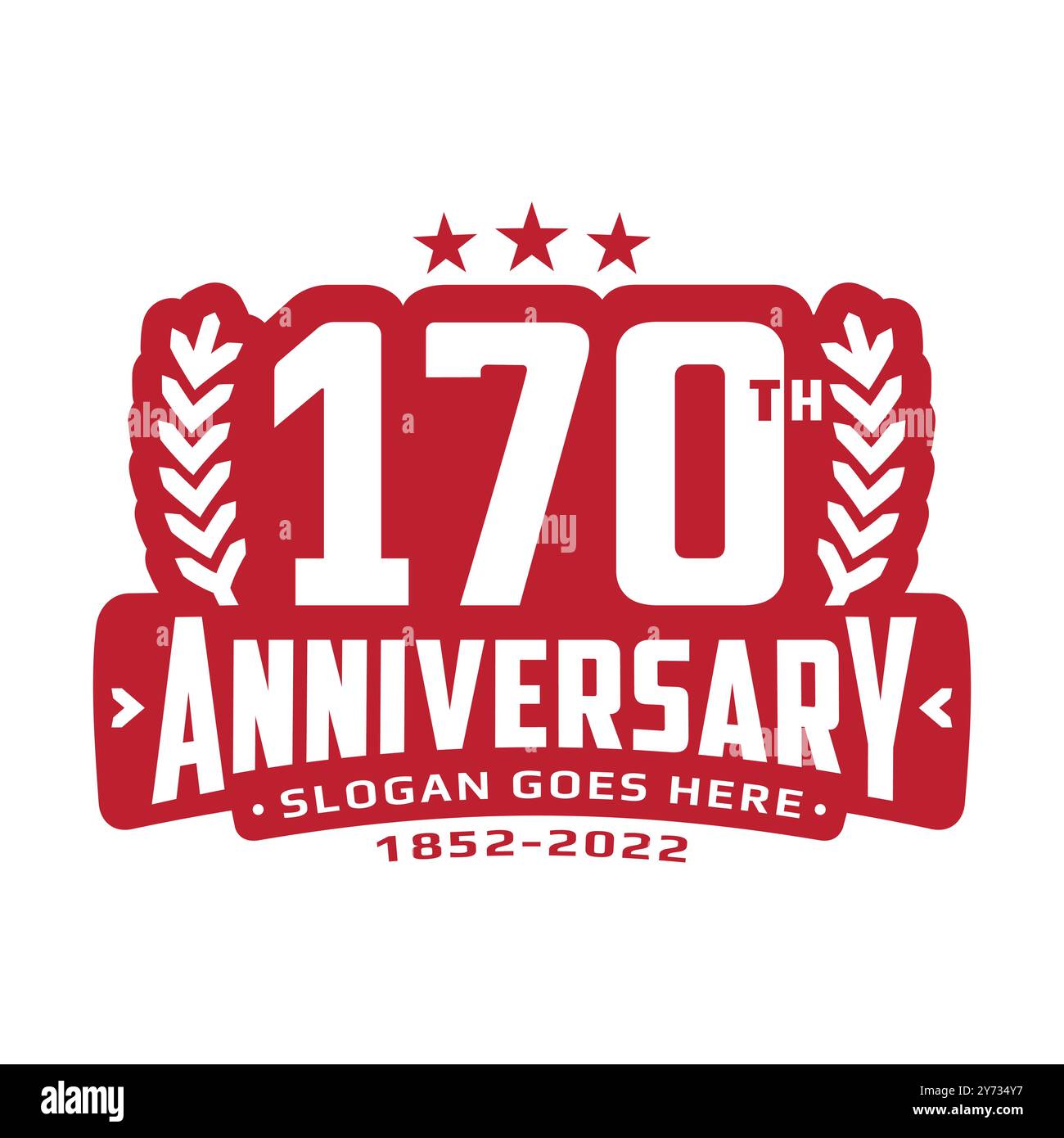 170years anniversary logo design template. 170th anniversary ...
