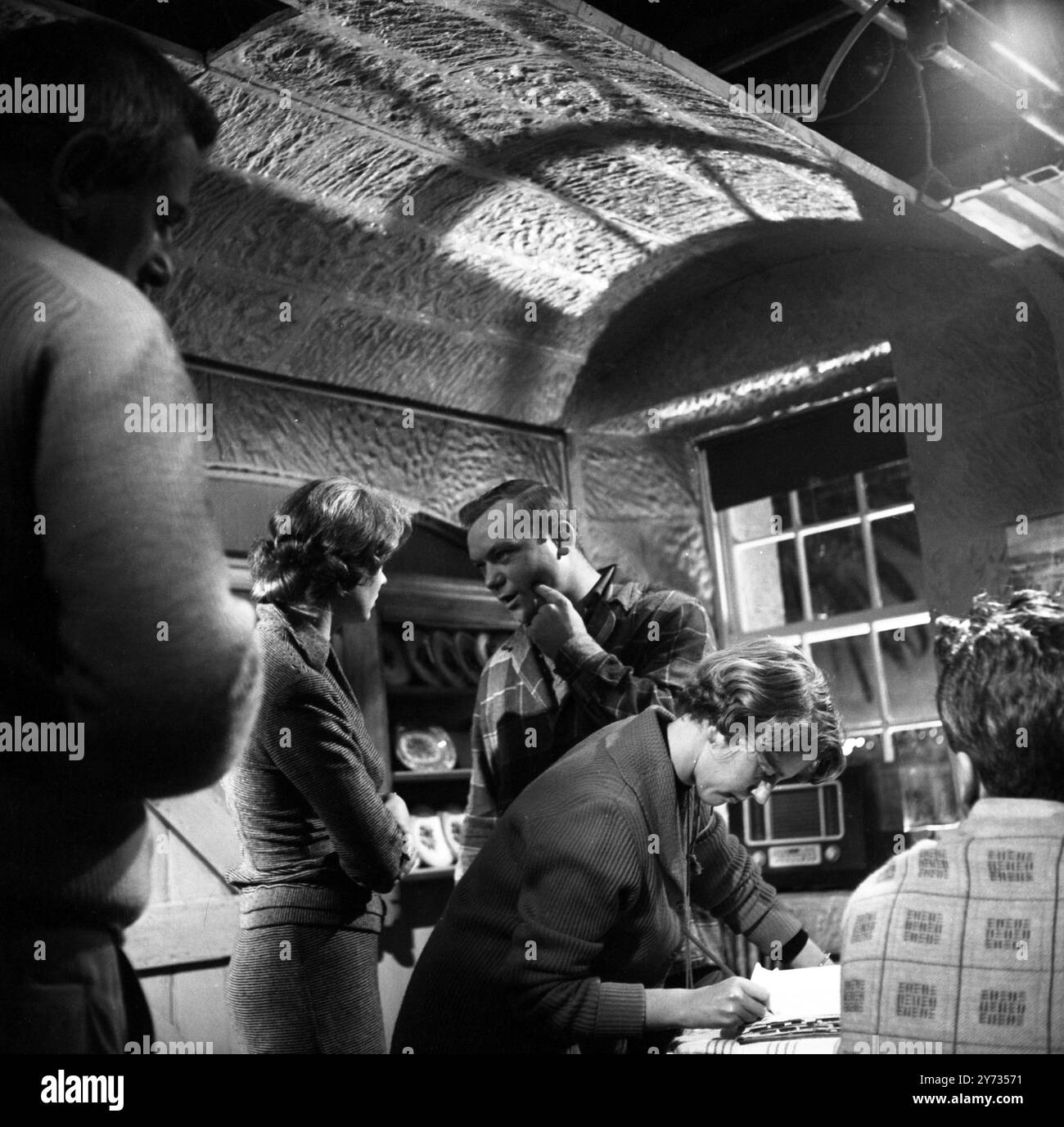 Ealing Studios. The filming of the British thriller, The Siege of ...