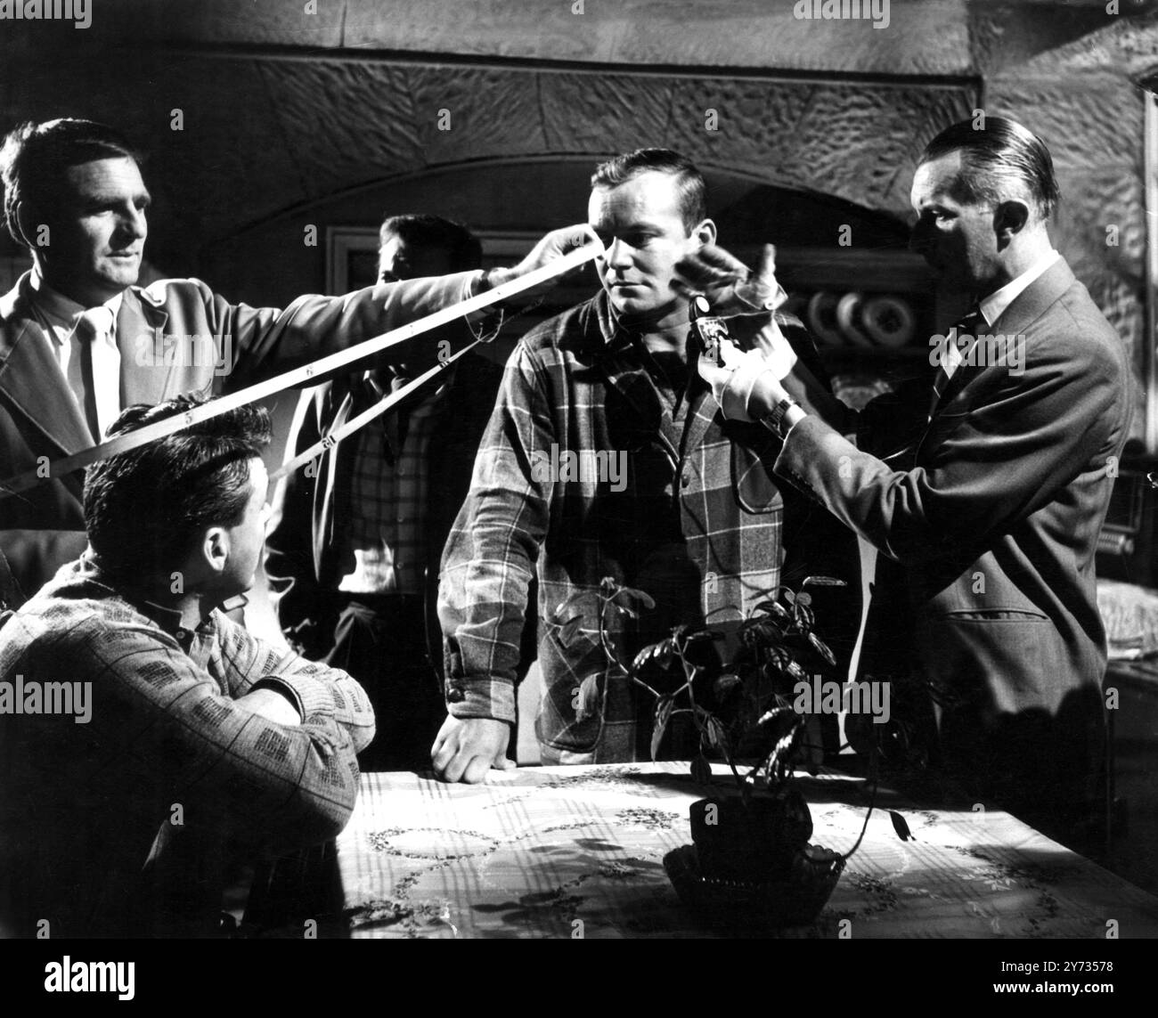 Ealing Studios. The filming of the British thriller, The Siege of ...