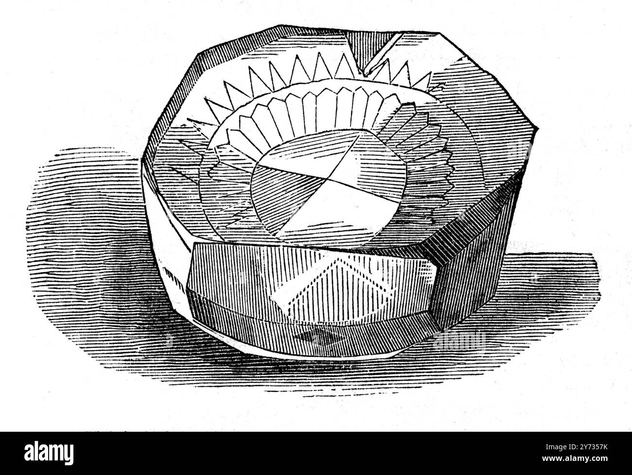 The Koh-i-Noor diamond in its original state - oriental cutting. 1852 ...