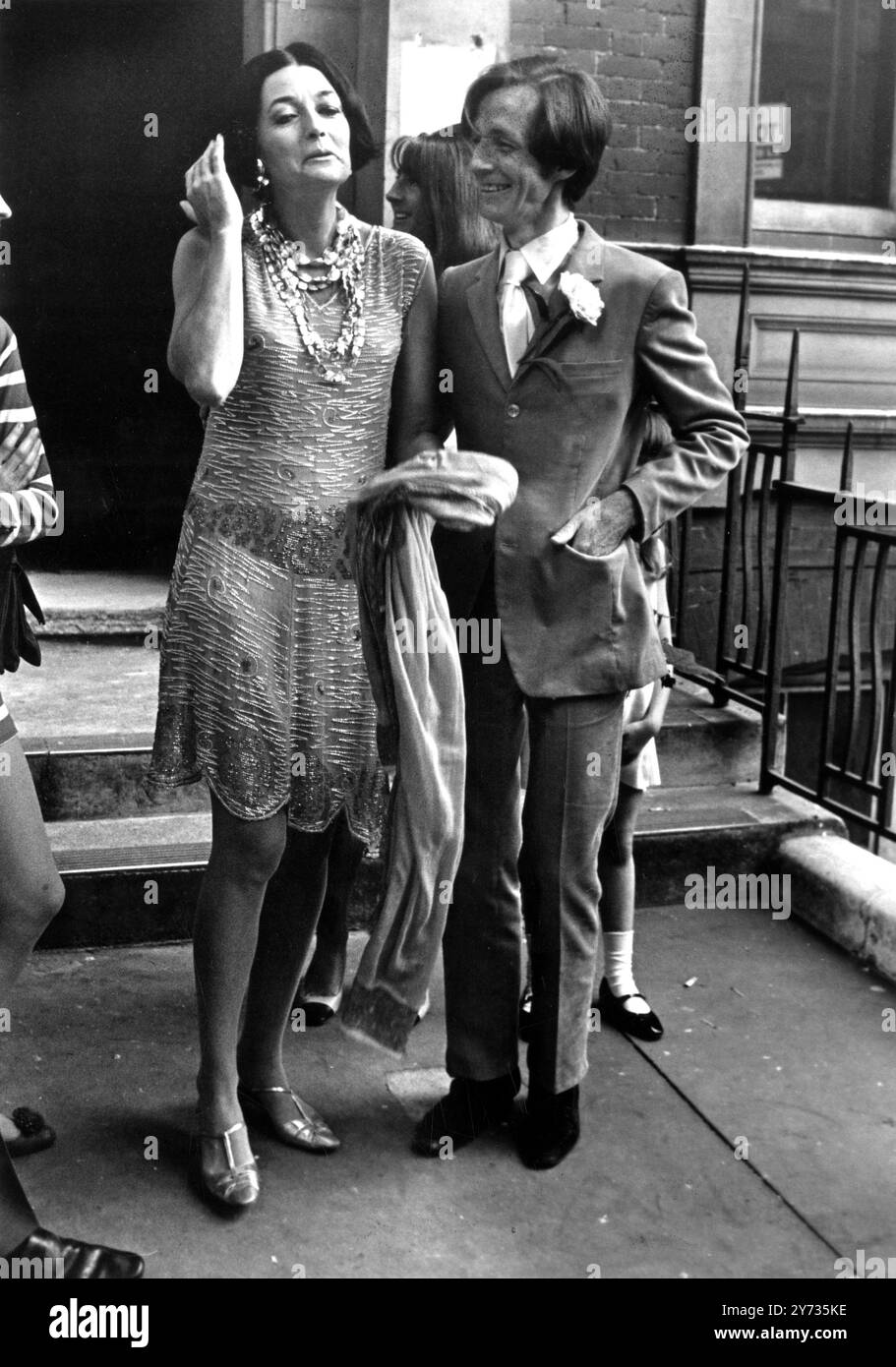 Comtesse de la Falaise and John McKendry , photographed after leaving ...