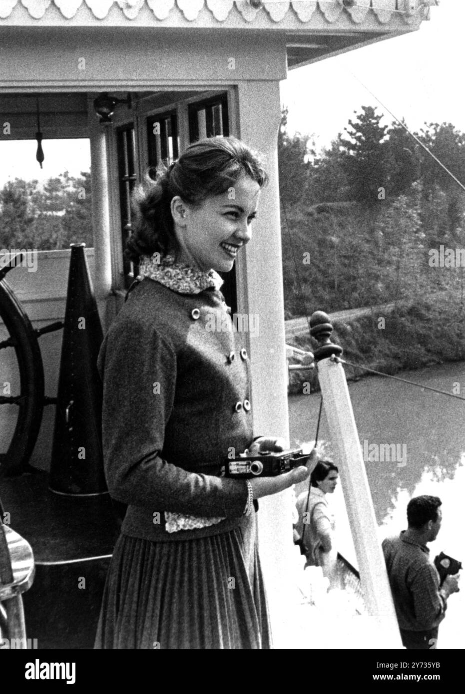 Enjoying Herself In Hollywood S Own Playground Disneyland Is Swiss Actress Liselotte Pulver