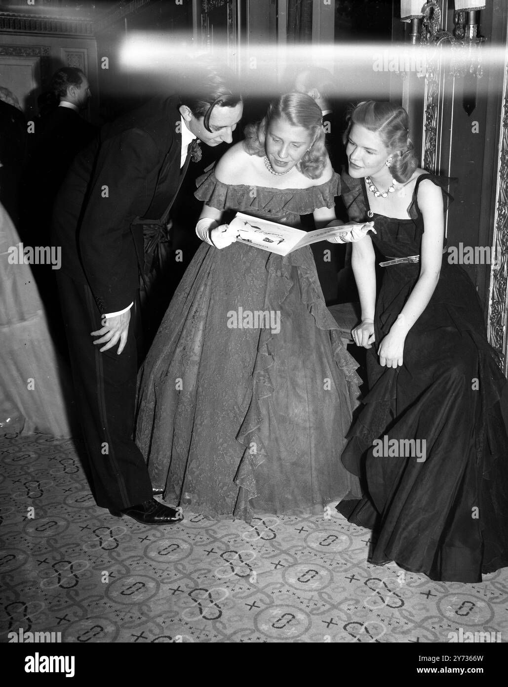 Guests at Americans Ball Mrs Roosevelt was guest of honour at the ...