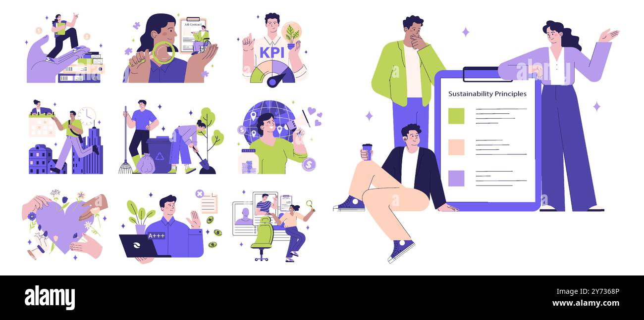 Implementation of sustainable practises in HR manager work set ...