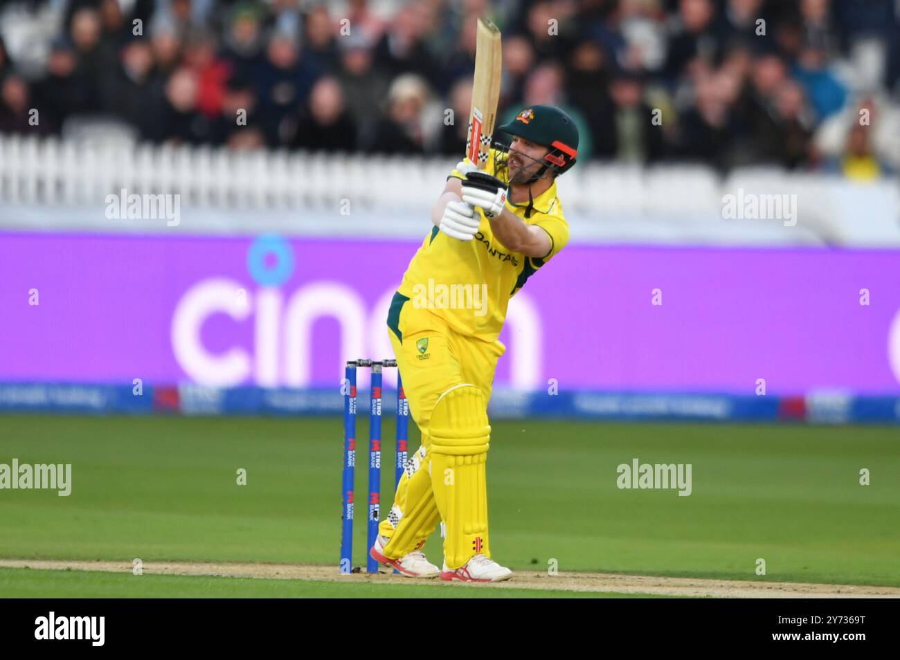 London, England. 27th Sep 2024. Travis Head during the Fourth Metro ...