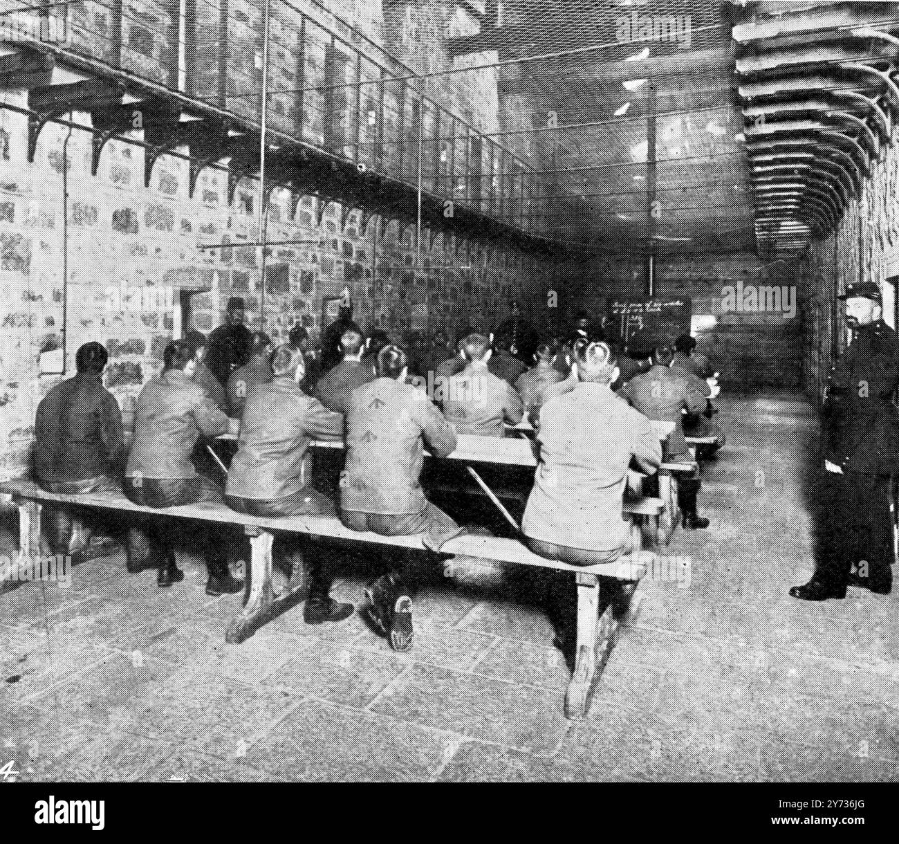 Teaching young convicts : New prisoners receiving a lesson in ...