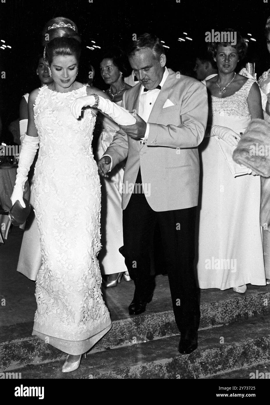 Prince Rainier of Monaco , with Princess Grace , appearing without his ...