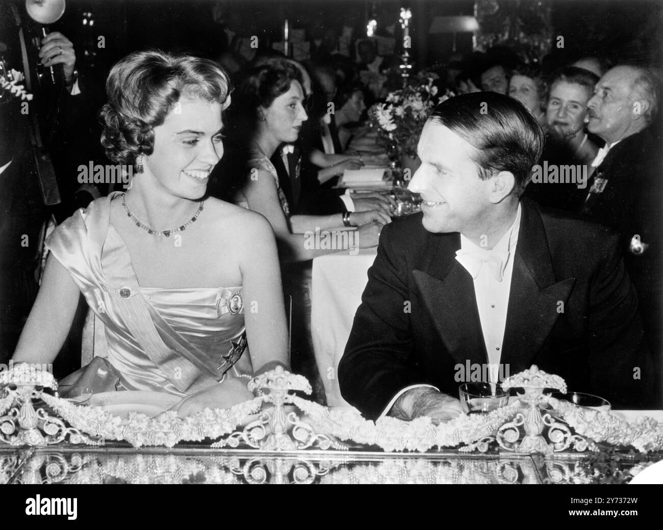 Princess Margaretha of Sweden and British winner of the Nobel Prize for ...