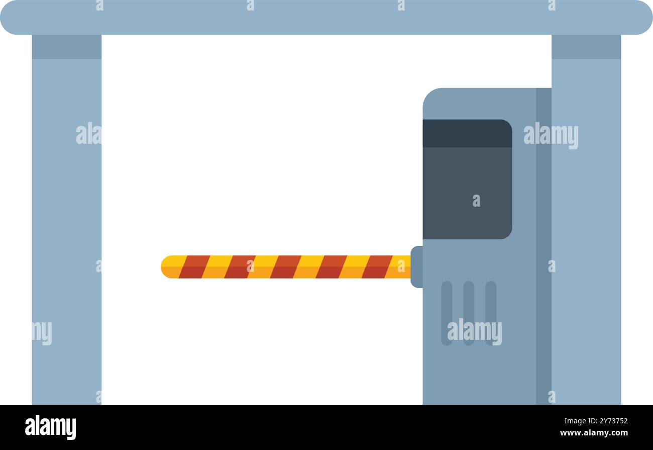 Automatic parking system is controlling access to paid parking zone ...