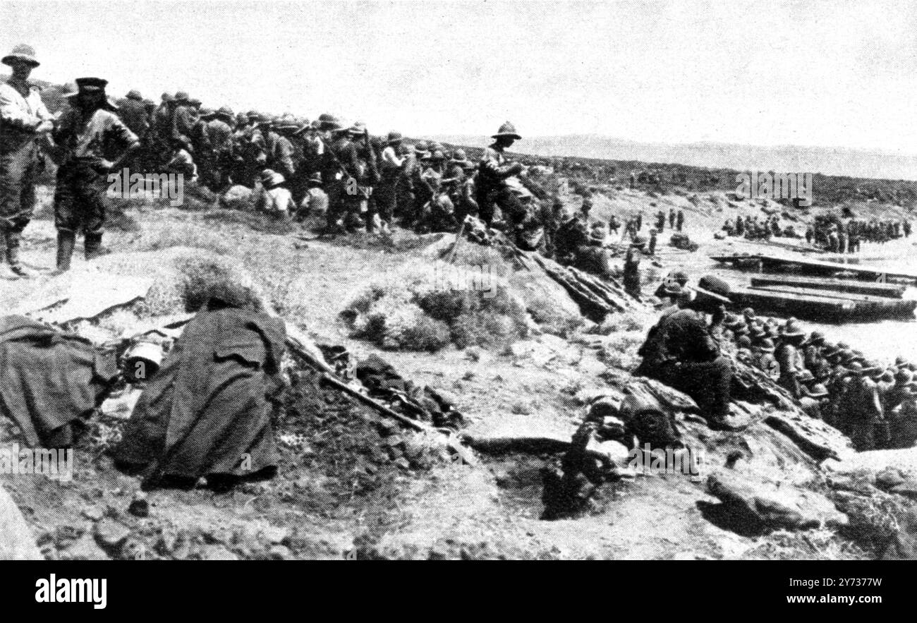 The New Gallipoli Battlefield : After landing at Suvla Bay . Seen here ...