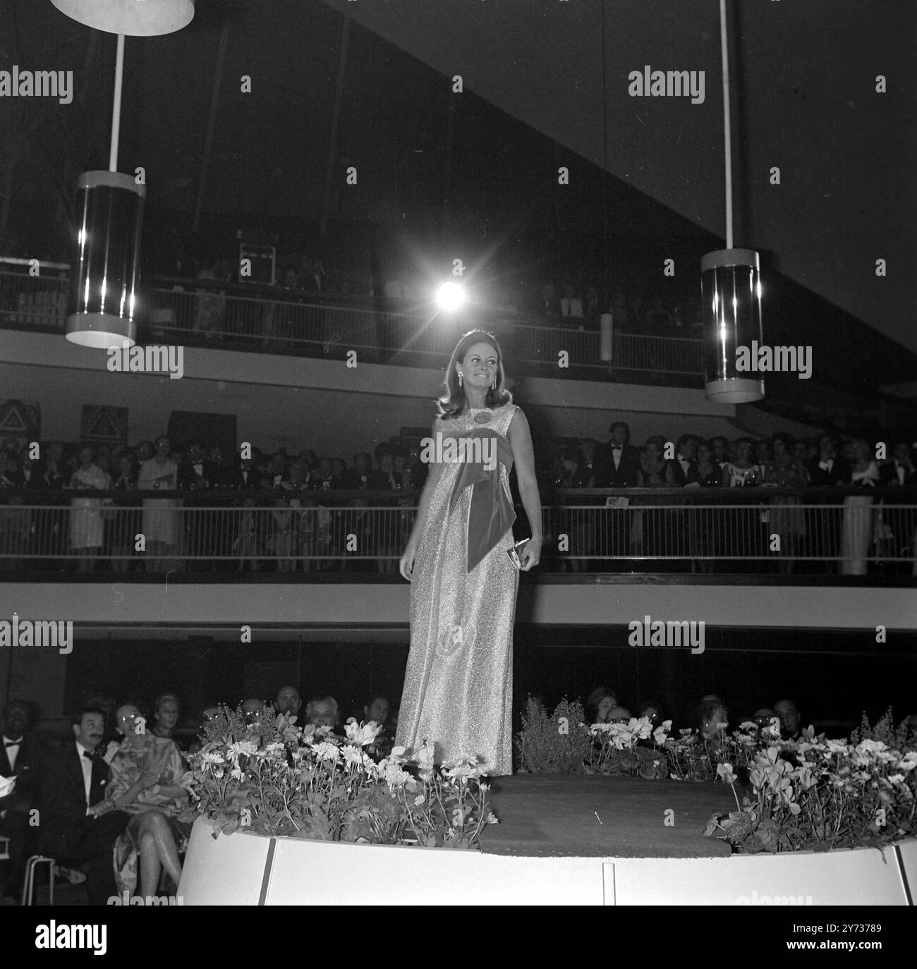 Miss South Africa ( Disa Duivestein ) at Miss World reception being ...