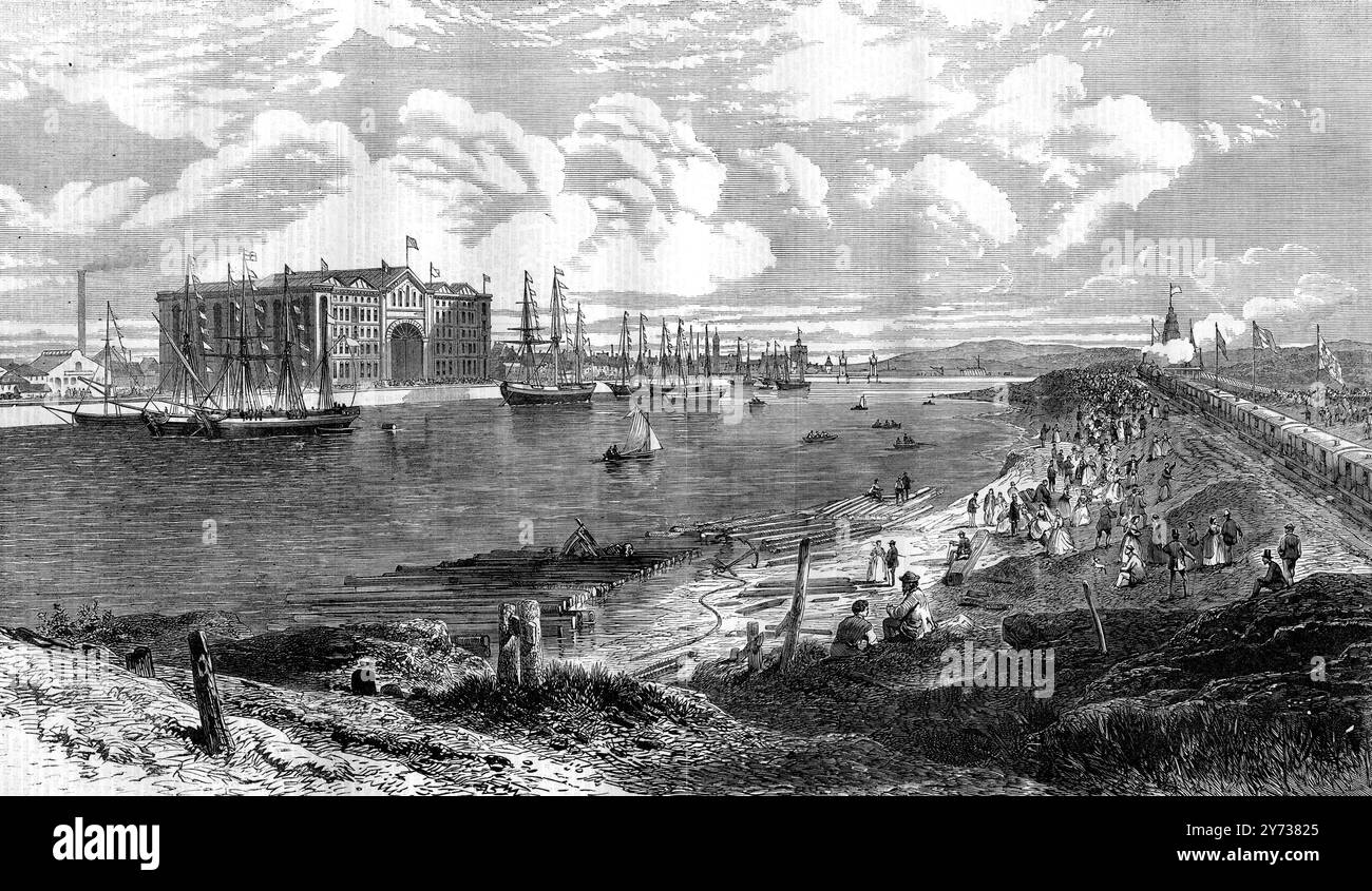 The new railway steam boat docks , Barrow-in-Furness , North Lancashire ...