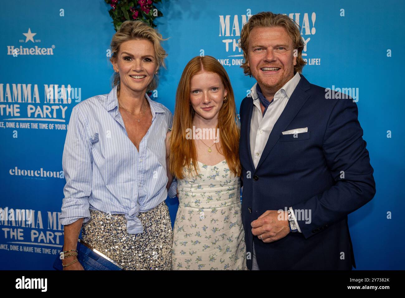 ROTTERDAM - Tooske and Bastiaan Ragas and their daughter during the ...