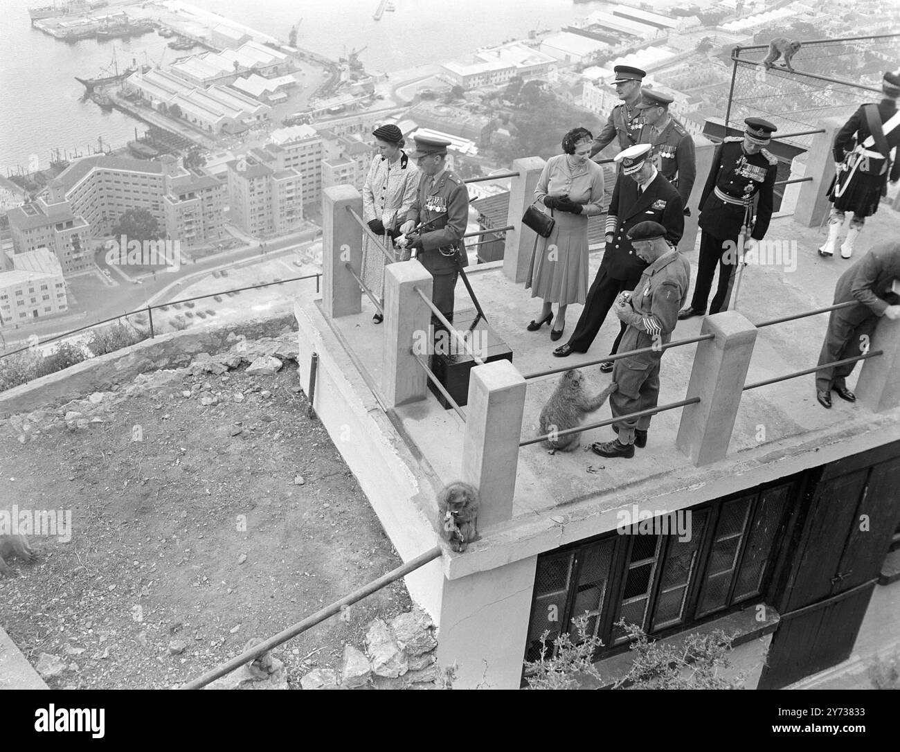 Queen Elizabeth II and the Duke of Edinburgh seen when they visited the ...