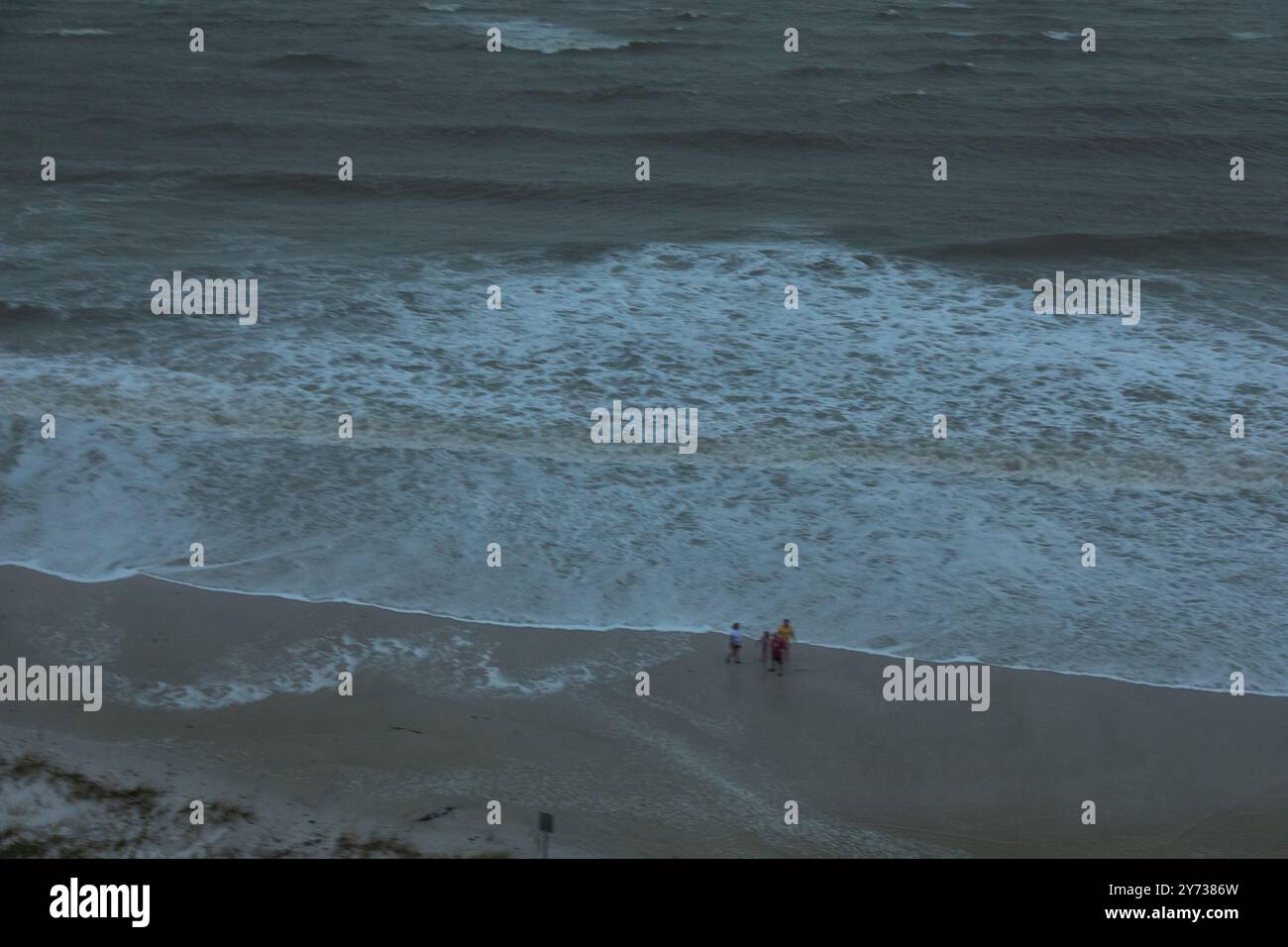 At dusk to midnight Cat 4 Hurricane Helene brought six feet of storm ...