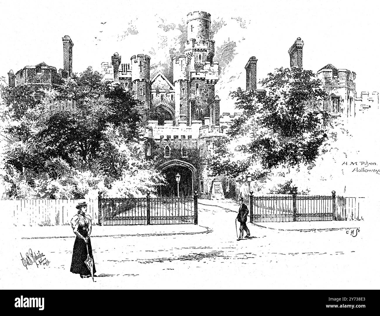 Holloway Prison the temporary home of Dr Jameson and his officers ...