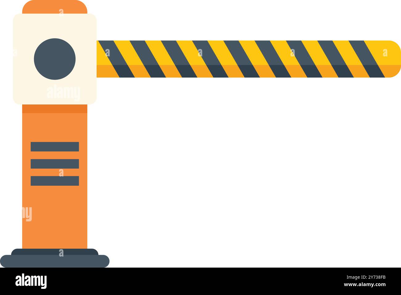 Automatic barrier gate is blocking access to paid parking lot Stock ...