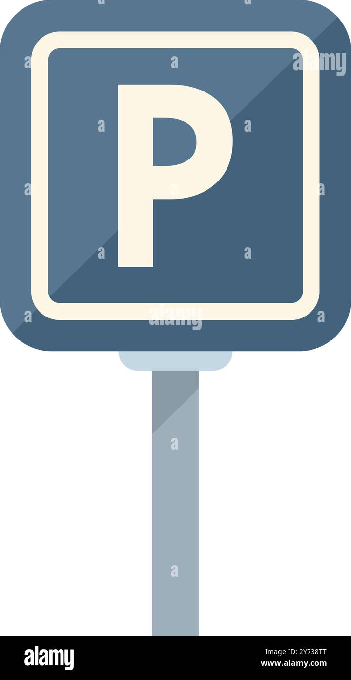 Parking sign indicating parking is allowed in this area Stock Vector ...