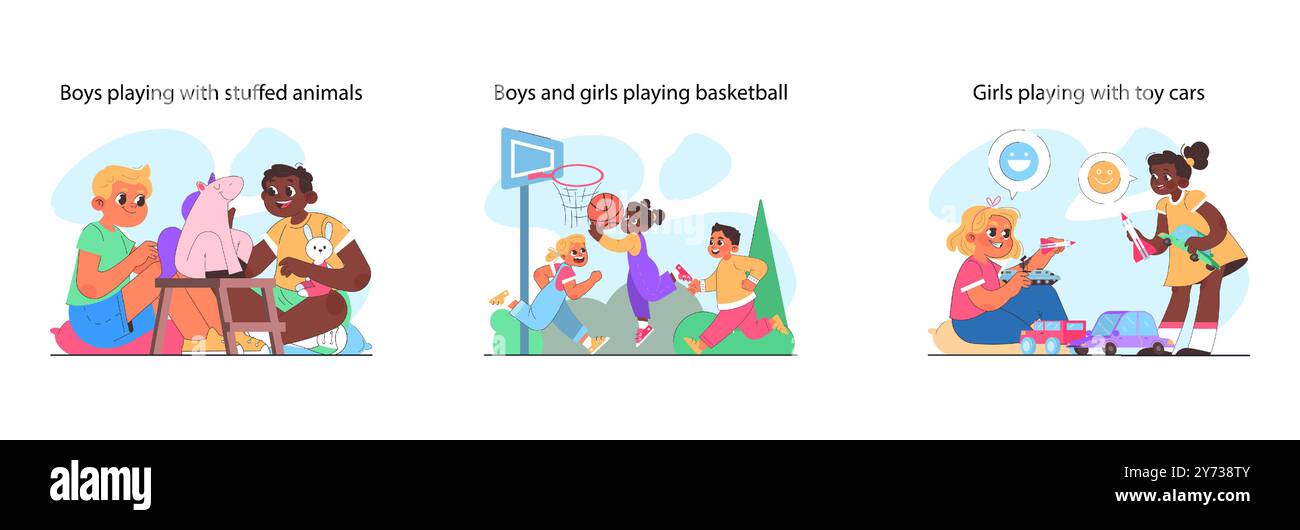 Modern gender neutral parenting set. Positive advice for parents to ...