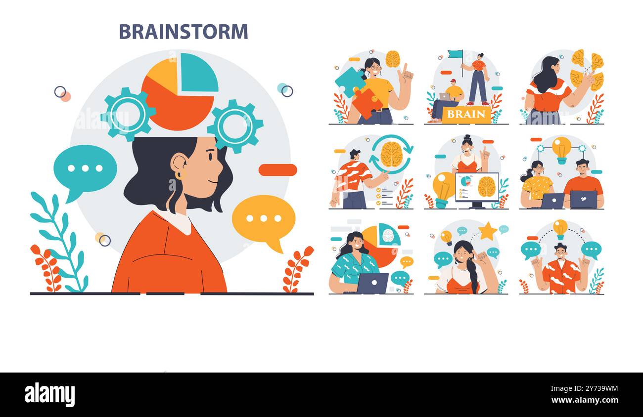 New generation office Stock Vector Images - Alamy