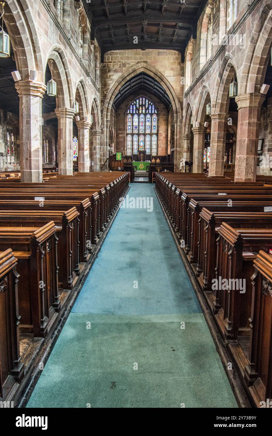 Beautiful stained glass at St Marys church Sandbach Stock Photo - Alamy