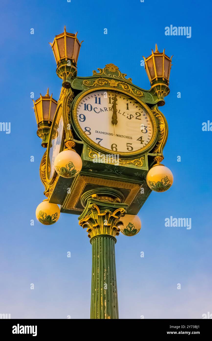 Old street clock advertising Carrollʻs Fine Jewelry, now part of MOHAI ...