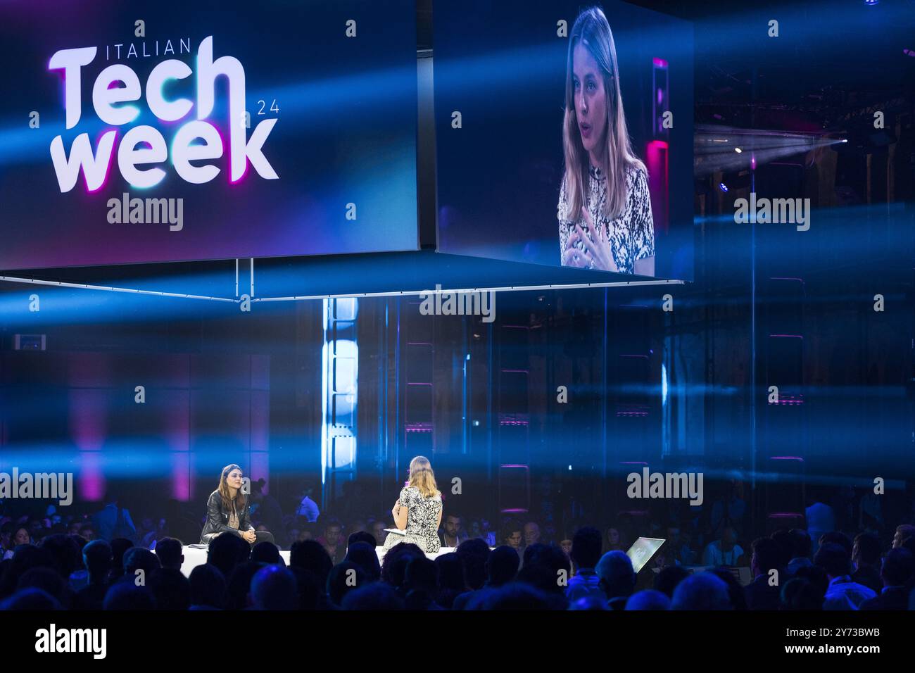 Turin, Italy. 26th September 2024. Matilde Giglio (founder of Even) on ...