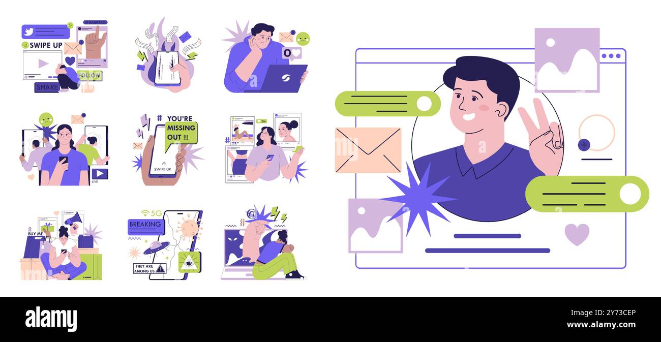 Impact of social bullying Stock Vector Images - Alamy