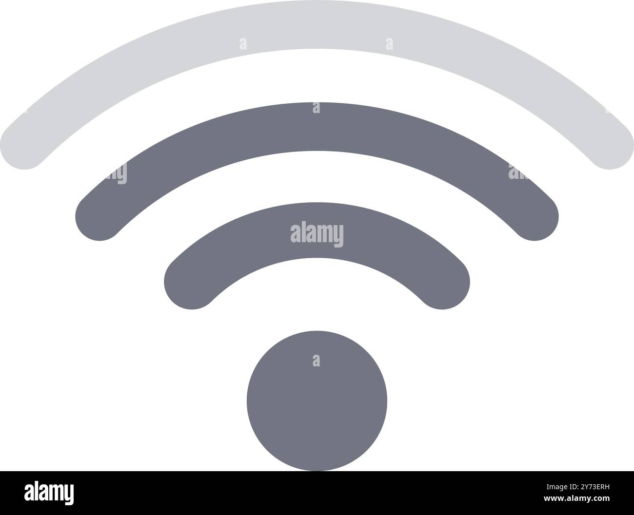 Smartphone wifi and battery icons. Mobile phone indicators, battery ...