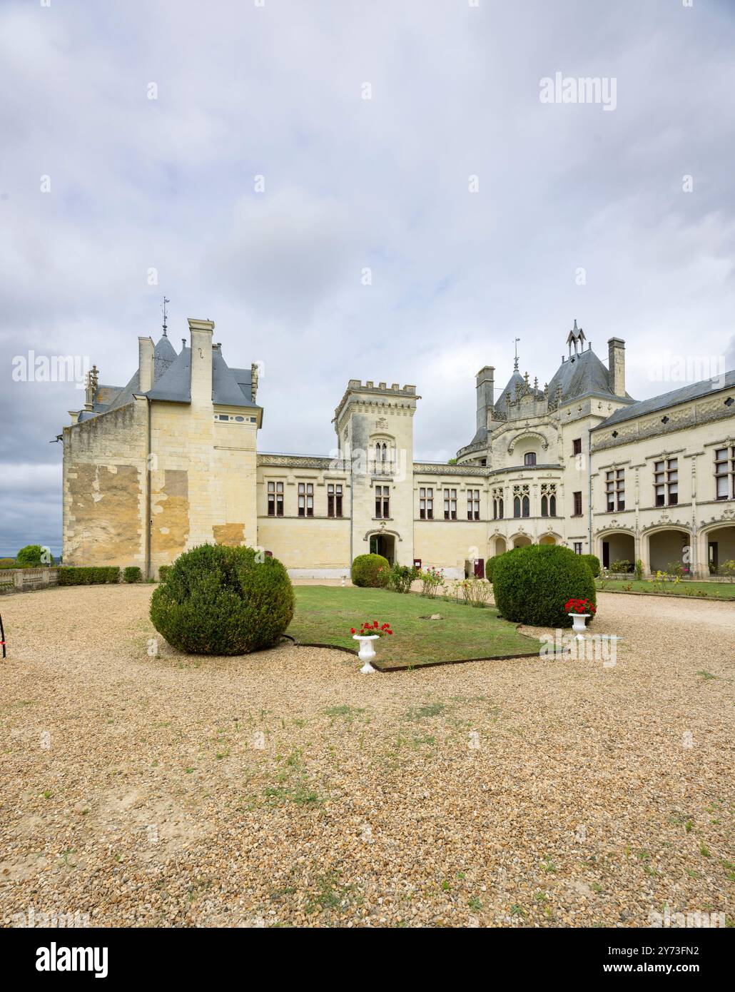 Breze Castle (Chateau de Breze), UNESCO World Heritage Site, Pays de la ...