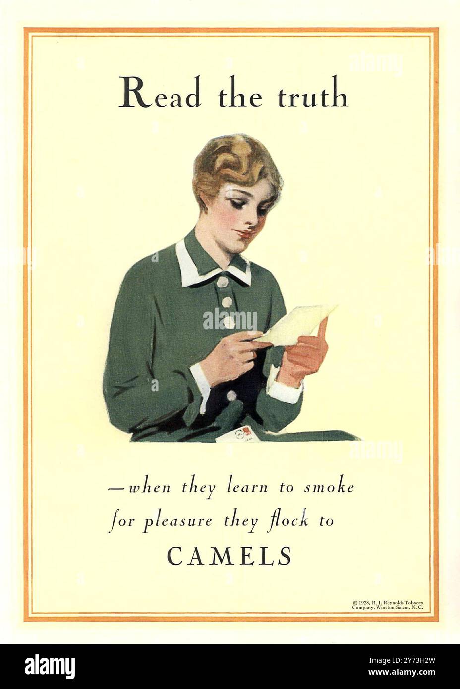 Vintage American magazine advertising illustration art for Camels ...