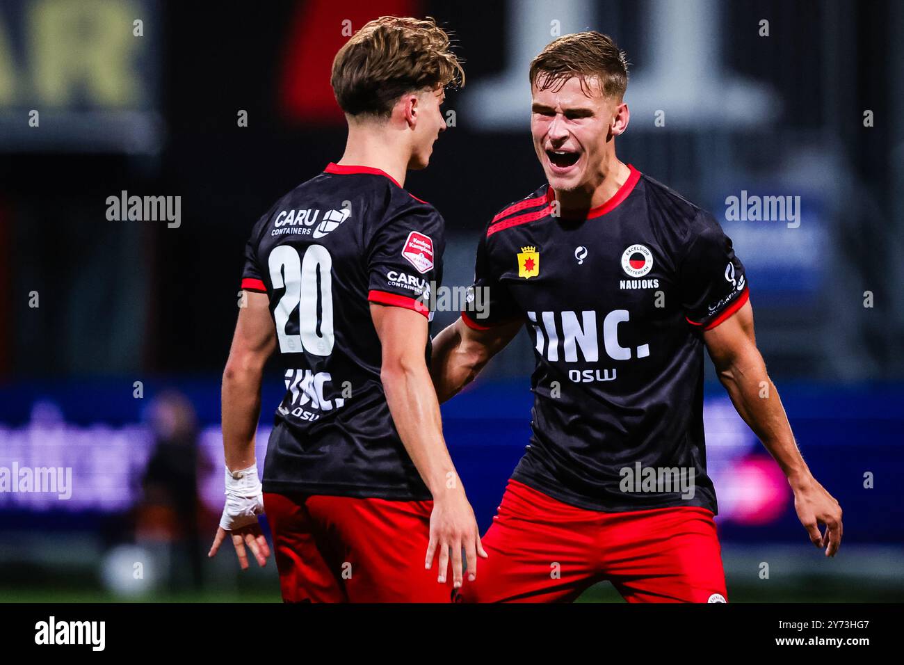 Rotterdam - Noah Naujoks of Excelsior Rotterdam during the eigth round ...