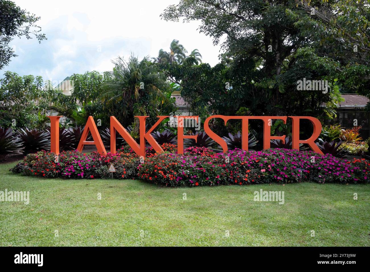 Entrance of Lankester Botanical Garden in Costa Rica, featuring lush ...