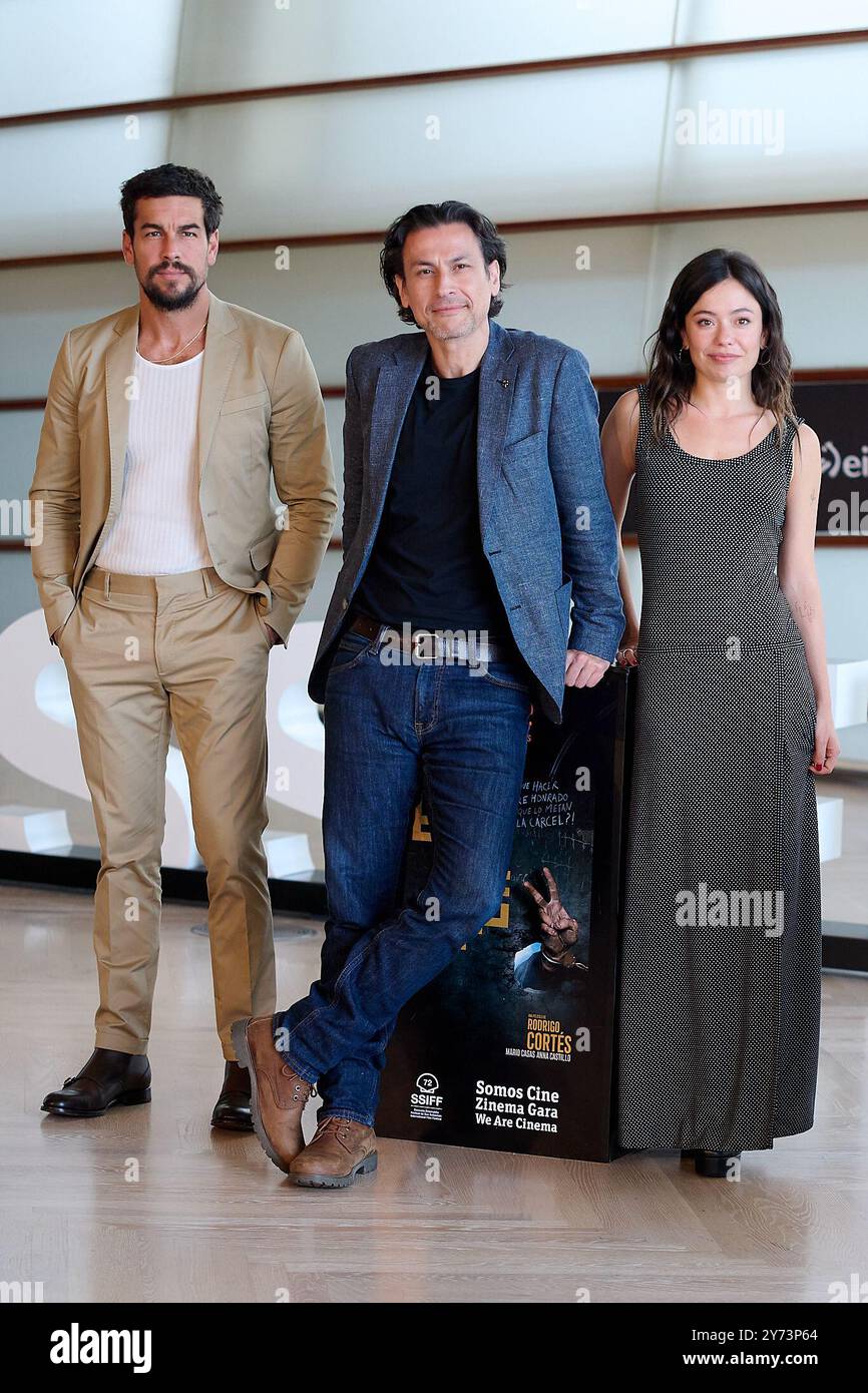 San Sebastian, Spain. 27th Sep, 2024. Anna Castillo, Mario Casas, and ...