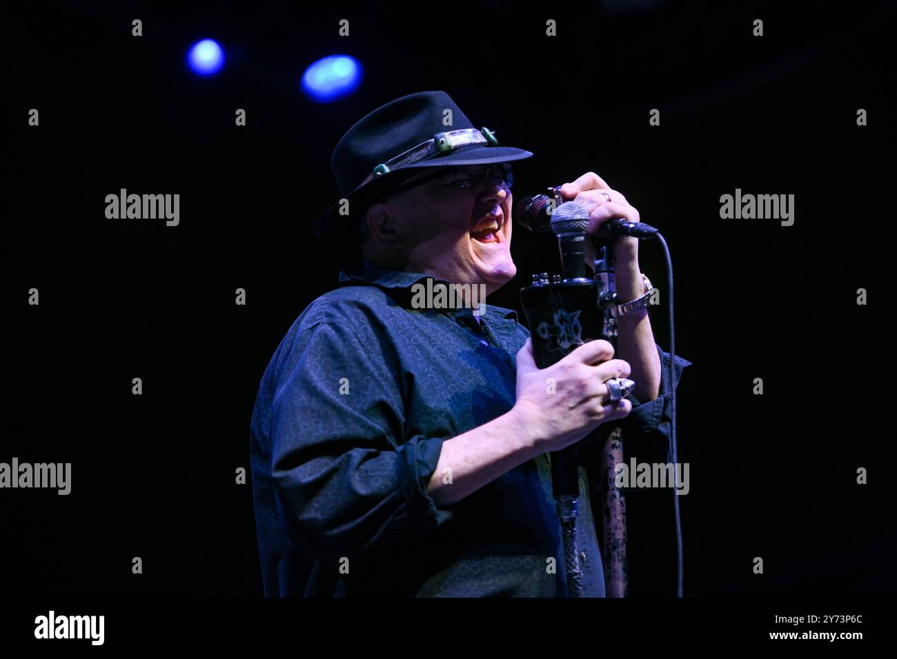 John Popper performs with Blues Traveler at Pier 17 Rooftop on ...